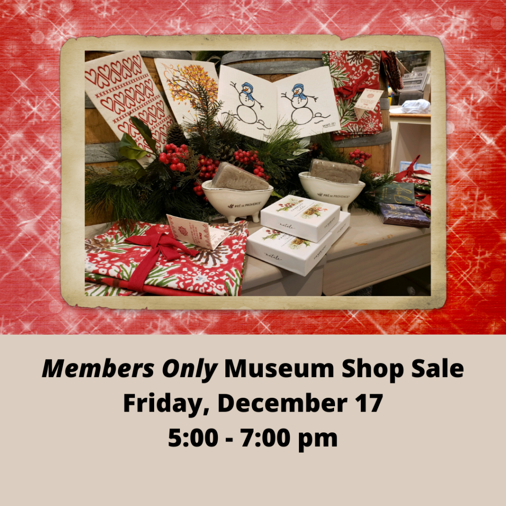 Members Only Museum Shop Sale | Connecticut River Museum
